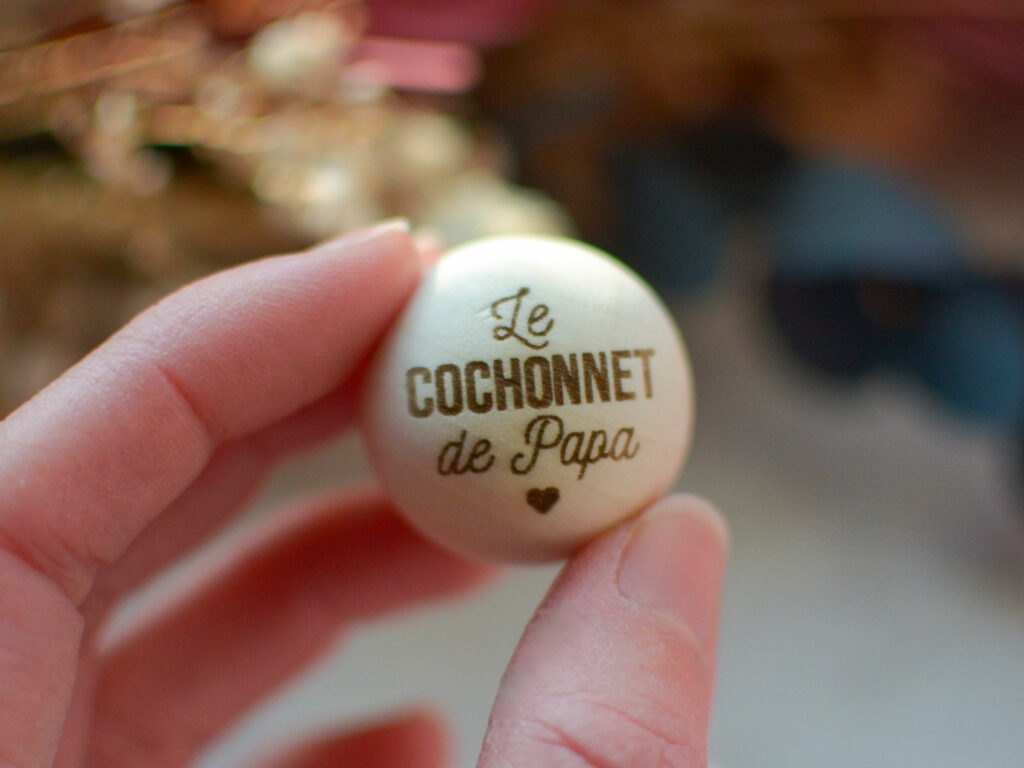 Cochonnet personnalisé en bois | Atelier Petite Chose | Cadeaux ...
